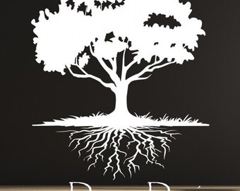 Tree with roots | Etsy