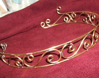 Goddess crown Artemis Greek Crown Tiara Diadem by WickedlyWired