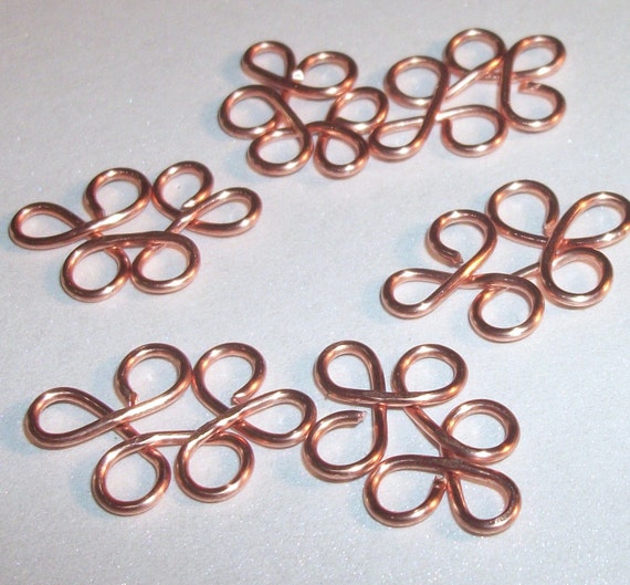 Handmade 6 Loop 18g Copper Finding Jewelry Connection 6pc