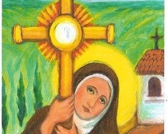 Saint clare st icon | Etsy