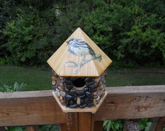 Popular items for stone bird house on Etsy