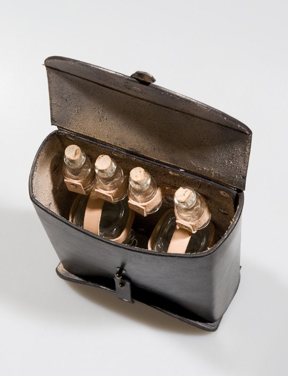 Leather alchemist or potion bag larp by BarbwireandRoses on Etsy