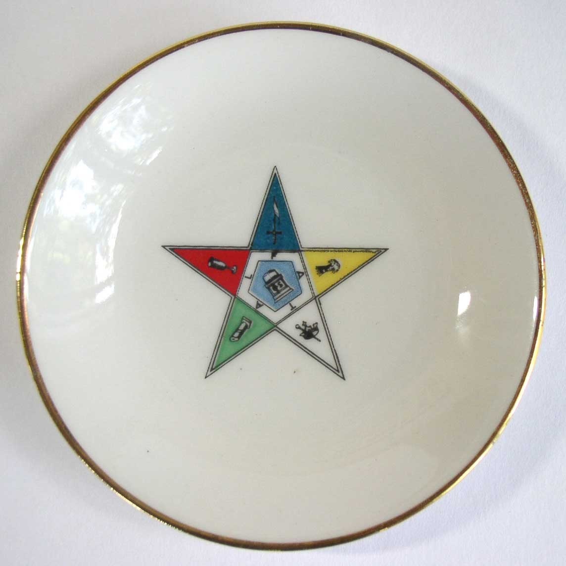 Order of the Eastern Star Miniature Plate Sterling China