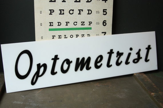 Vintage Optometrist Sign