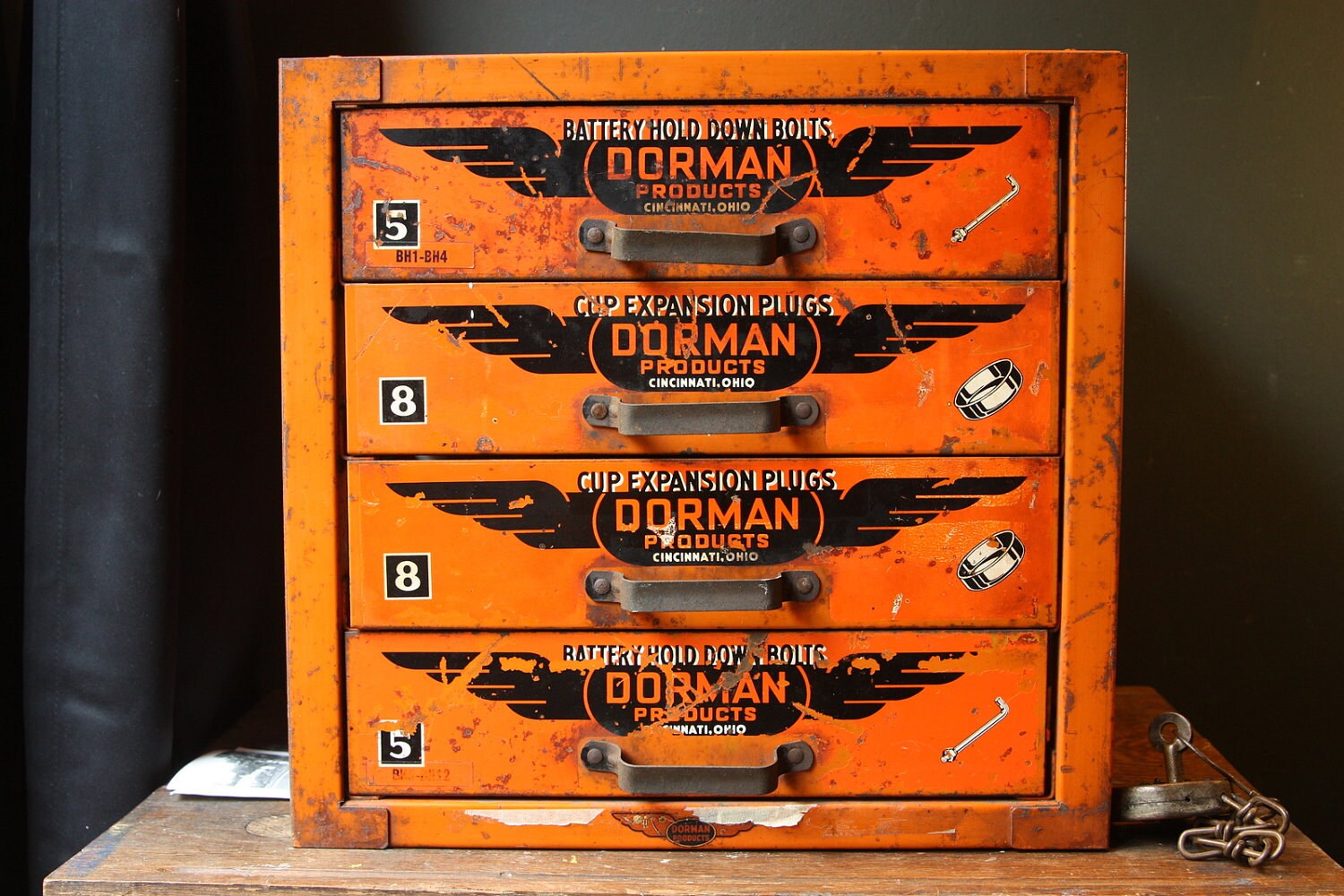 Vintage Dorman Industrial Metal Cabinet 1940s
