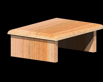 Monitor Stand In Solid Cherry Wood