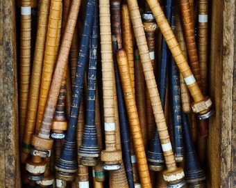 Group of Antique Bobbins 8x10 Photo Print by DaysLight on Etsy
