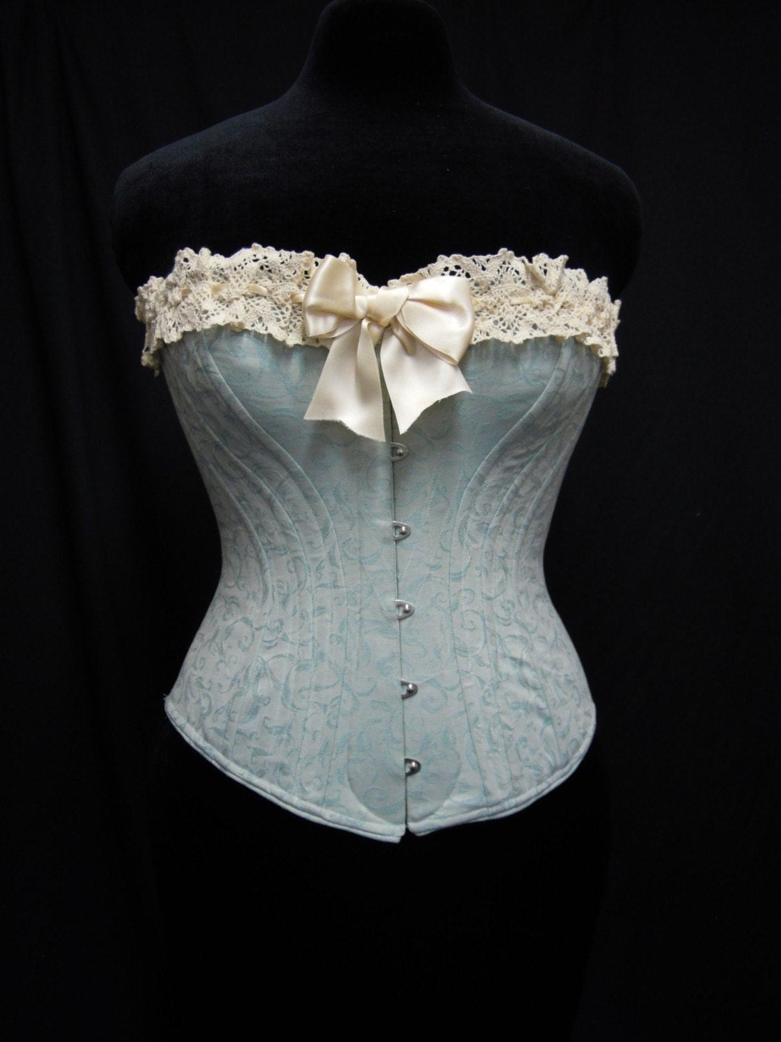 Sale 19th Century Corset Reenactment Victorian Era In Blue