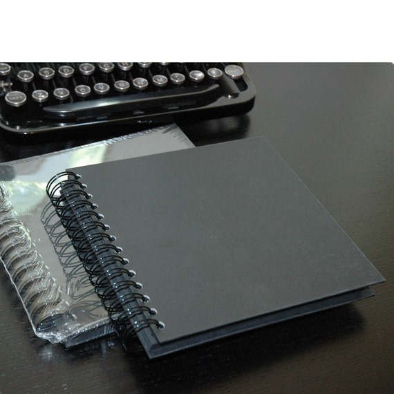 Black Paper Source Spiral Photo Album Blank