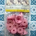 FUN Vintage Spoolie Pink Rubber Hair Curlers