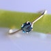 Blue Princess Blue Sapphire 14K Gold RIng Gemstone Ring