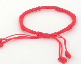 Mens Chinese Good Luck Red String Bracelet