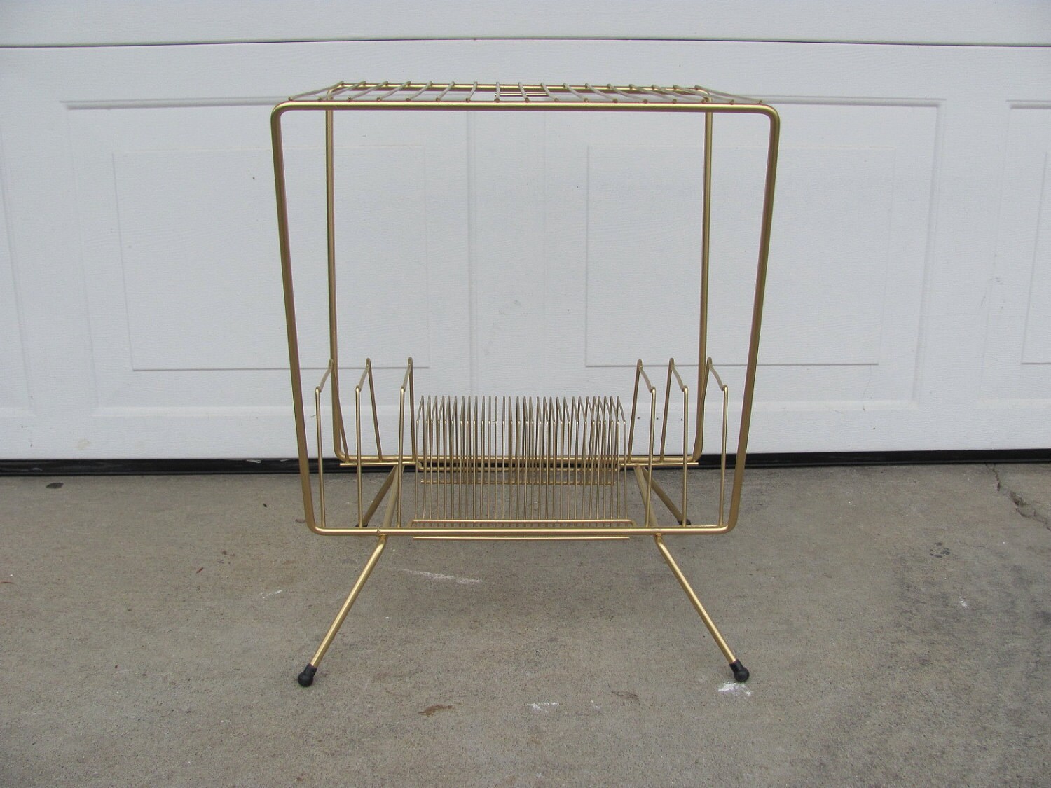 Vintage Mid Century Modern / Record Player Stand / Vinyl