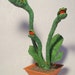 Monster seed pod plant in paper mache by mosaicmache on Etsy