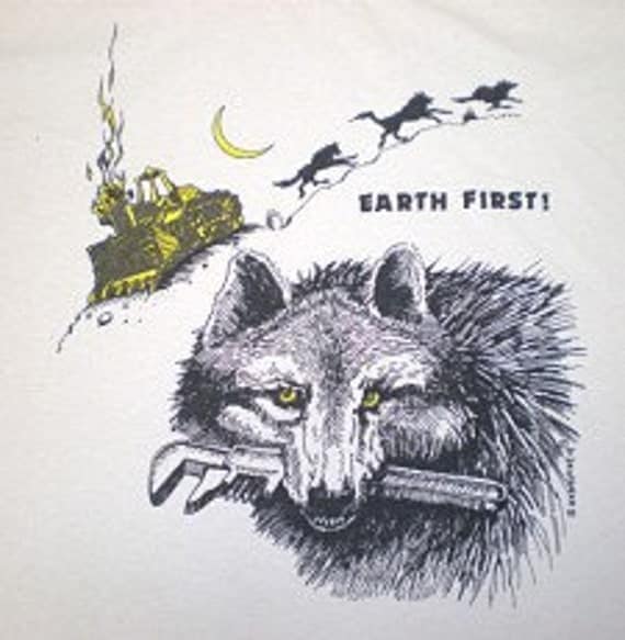 Earth First Wolf T-shirt