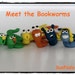 3D Bookmark Bookworm Reading Buddy Polymer Clay by SuePsales