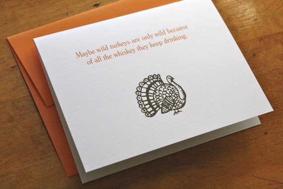 Items similar to Wild Turkey Card on Etsy