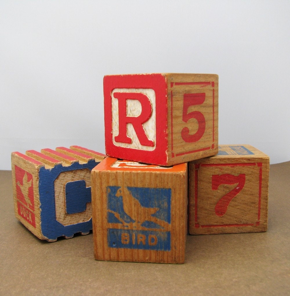 Vintage Toy Blocks