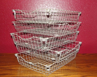Wire file basket | Etsy