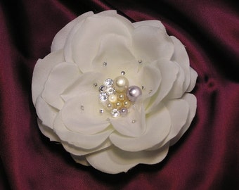 Custom Hand Made FlowersSet of 10 satin flowers by bwithustudio