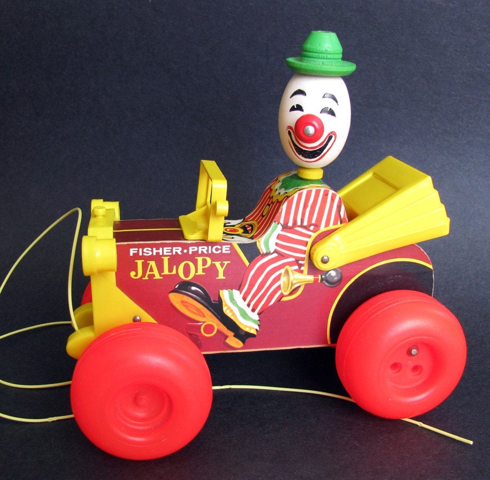 1960s Vintage Fisher Price Jolly Jalopy