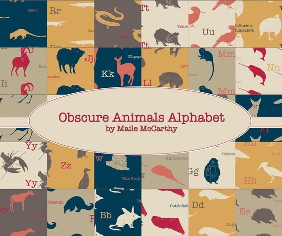 Obscure Animals Alphabet