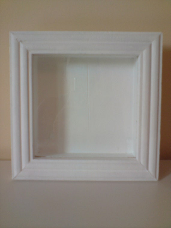 White square shadow box