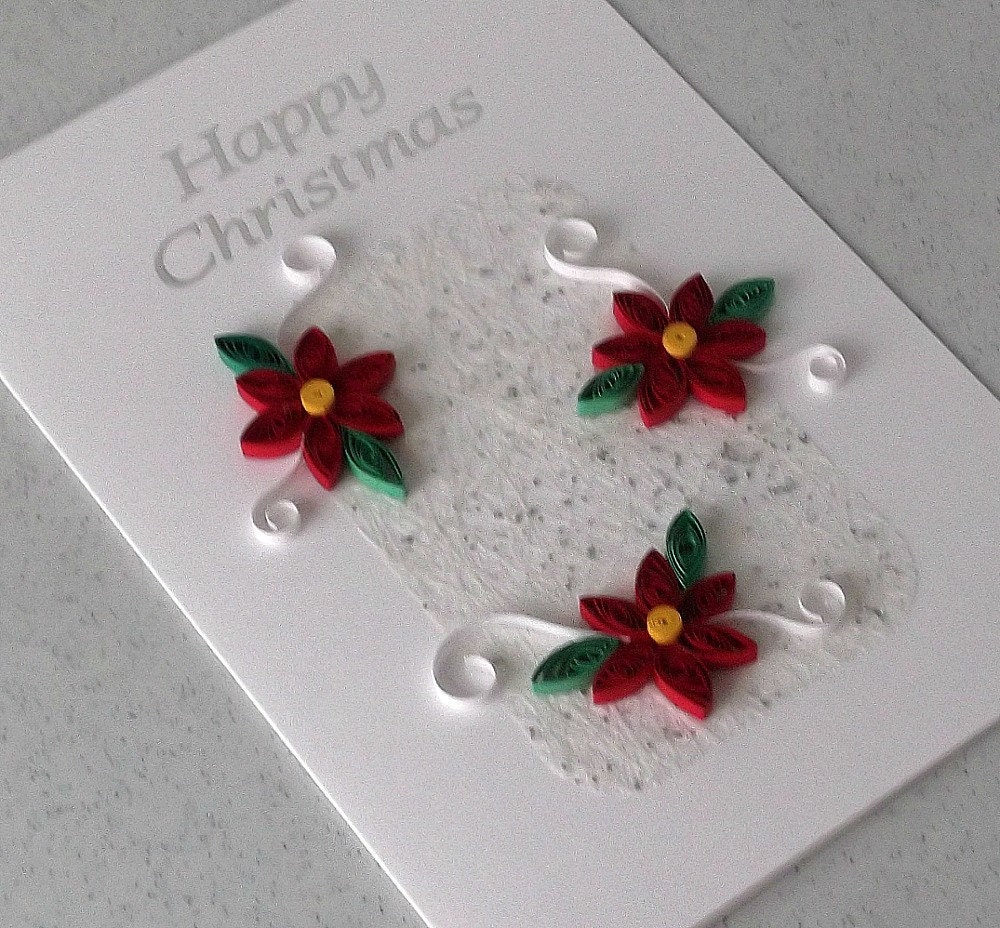 Quilled Christmas Card Handmade Paper Quilling