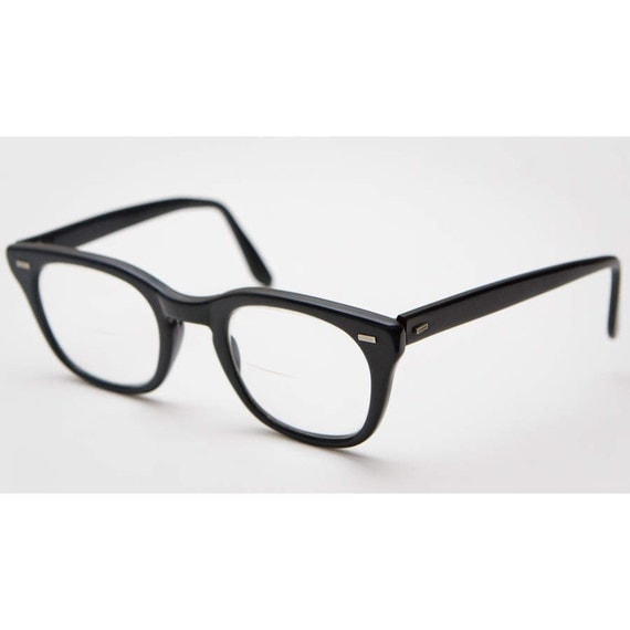 Black Horn Rim Eyeglasses Frame Romco / Halo Military Issue