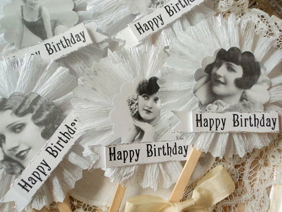 Flapper Cupcake Toppers