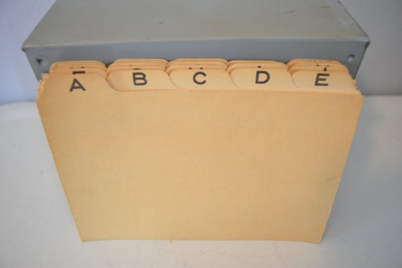 4 x 6 alphabet file box dividers