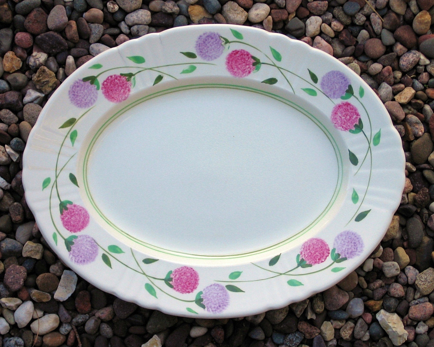 Vintage Myott Staffordshire Clover Pattern Platter: Lovely in Lavender ...