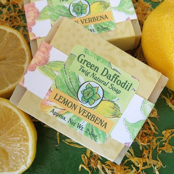 Lemon Verbena Bar Of Soap Green Daffodil By Greendaffodil On Etsy