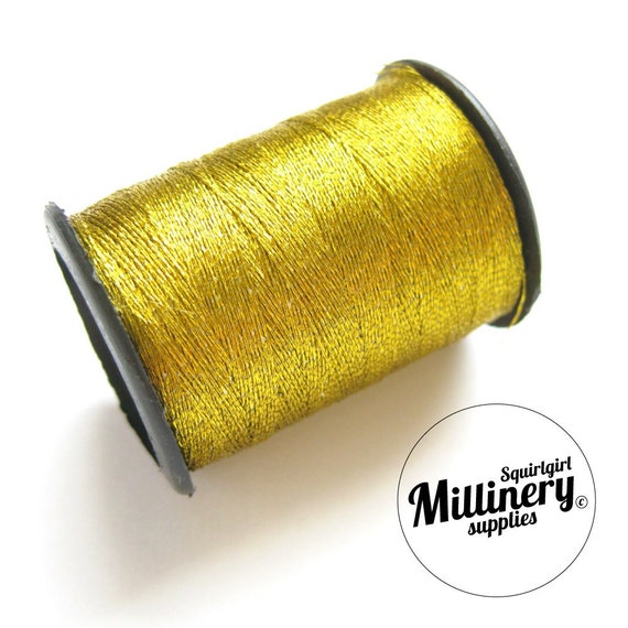 Metallic Sewing / Embroidery Thread Gold 100 Yard Spool