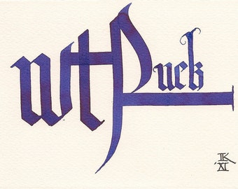 Calligraphy for the discerning nerd by medievalnerd on Etsy