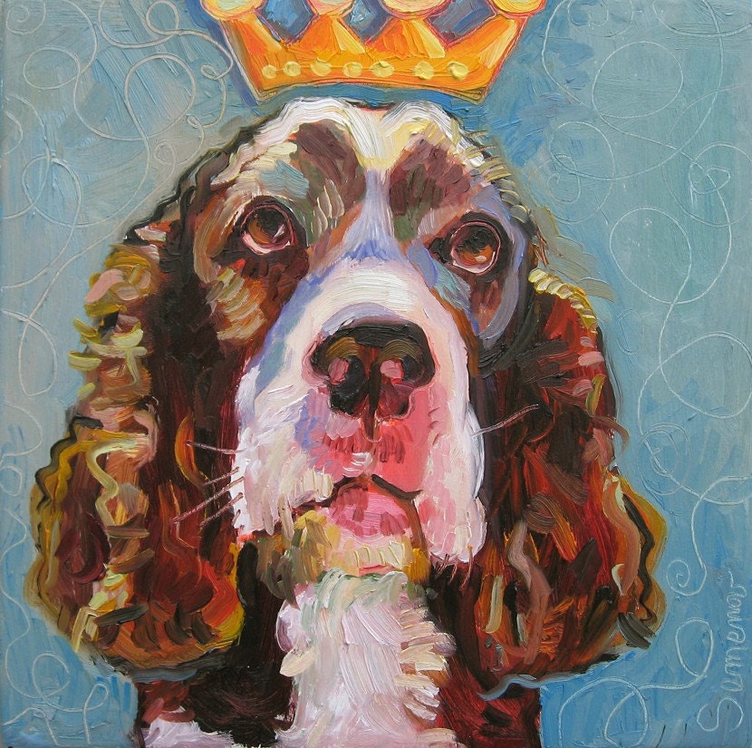 English Springer Spaniel Art Print by Gena Semenov FREE