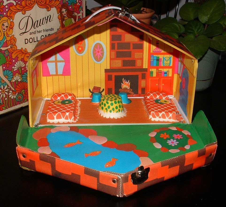 Liddle Kiddles KABIN Vintage DOLL HOUSE Cabin for Liddle
