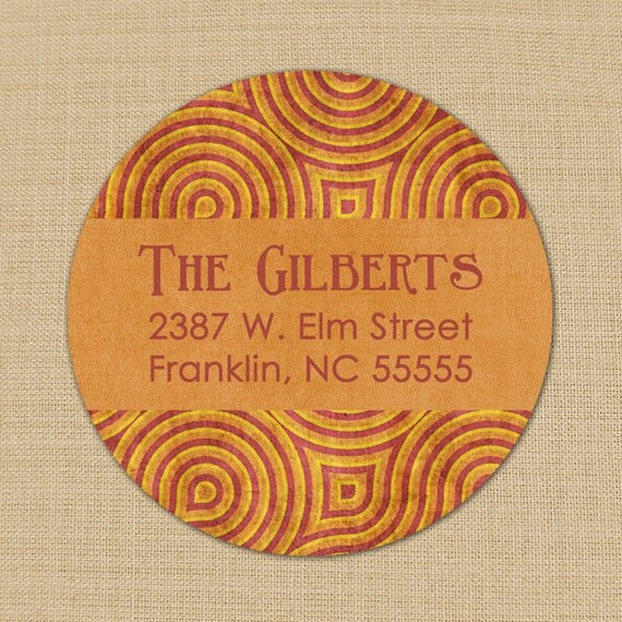 Art Deco I Custom Address Labels or Stickers by PoshGirlBoutique