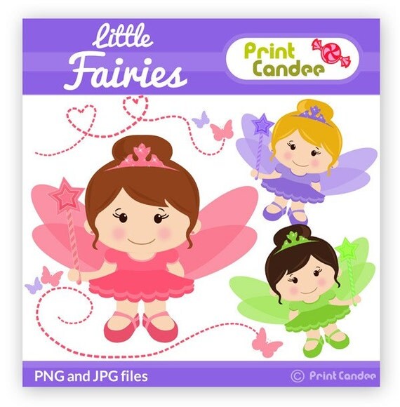 Little Fairy Digital Clip Art Personal and Commercial Use
