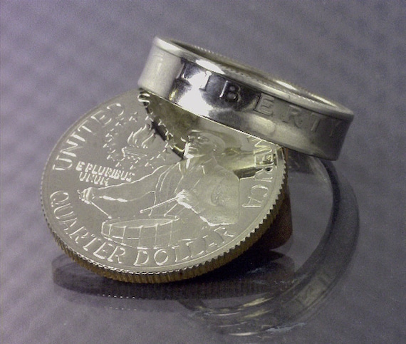 COIN RING 1976 U.S. Bi-Centennial Drummer Boy by TheCoinSmith