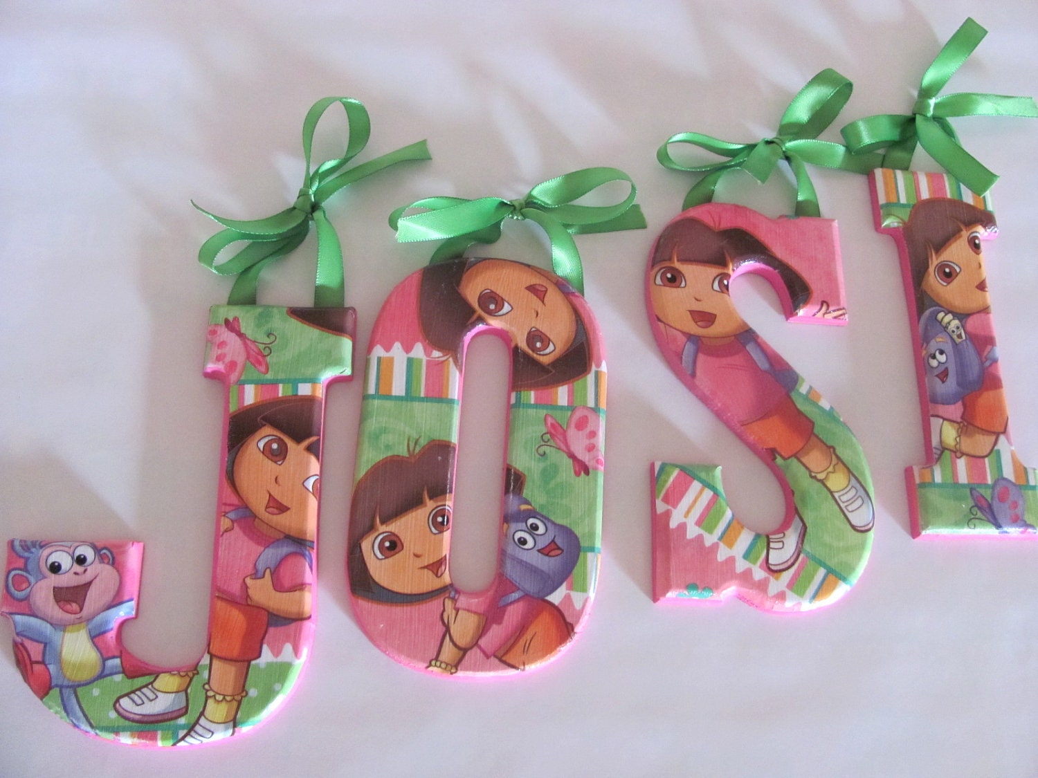 Dora the explorer wall letters RESERVED for Kaylee