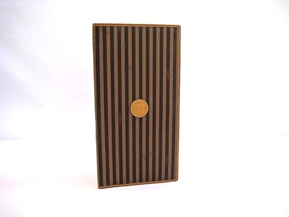 FENDI Vintage Planner Wallet Clutch Agenda Organizer