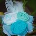 Corsage or Fascinator. Something Turquoise Aquablue by sofisticata