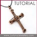 Cross Tutorial Wire Cross Pattern Wire Wrapping Pendant