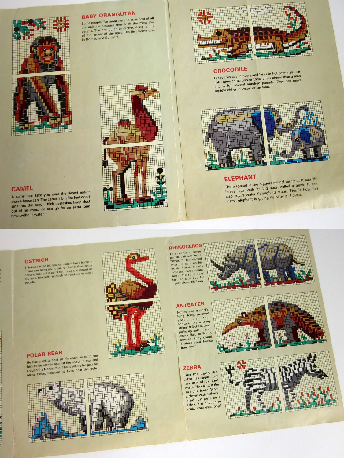 TUPPERWARE TOYS Snapics Animal Kingdom 1969