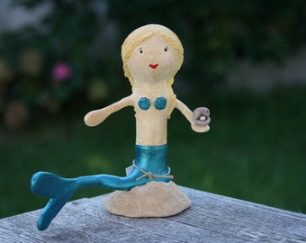 Paper mache mermaid | Etsy