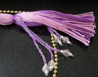 Beaded fan pull | Etsy