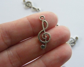 Musical note charms | Etsy