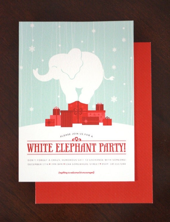 White Elephant Flyer Template Free