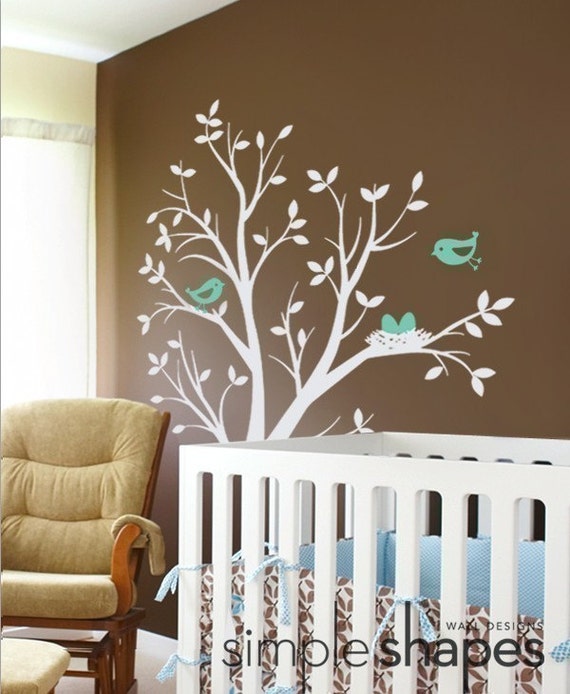 THE ORIGINAL Kids Vinyl Wall Sticker Decal Tree with birds